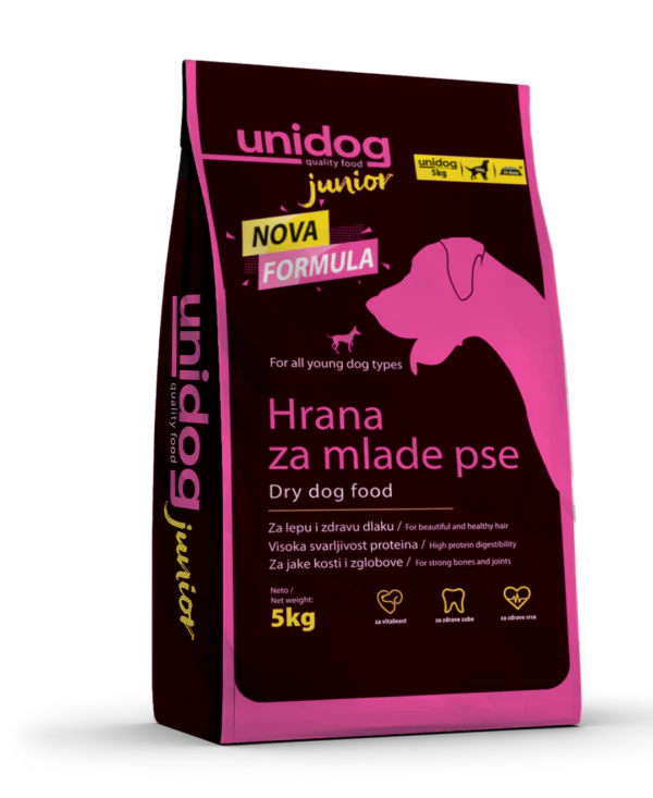 Uni Dog Junior 5kg – kompletna suva hrana za štence