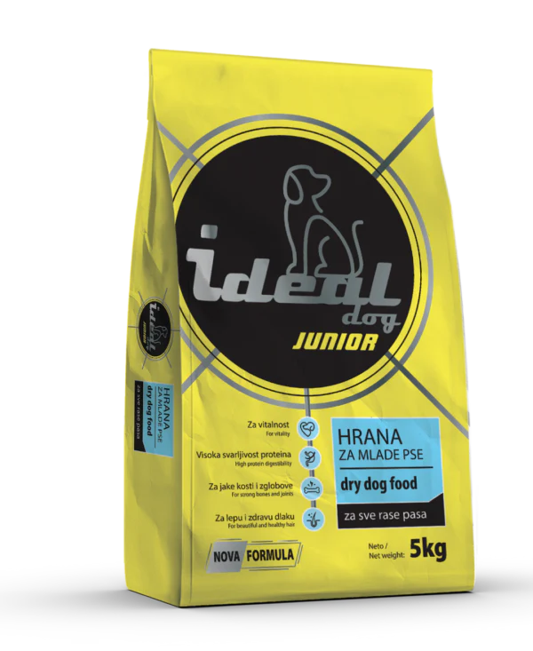 Ideal Dog Junior 5kg – kompletna suva hrana za štence
