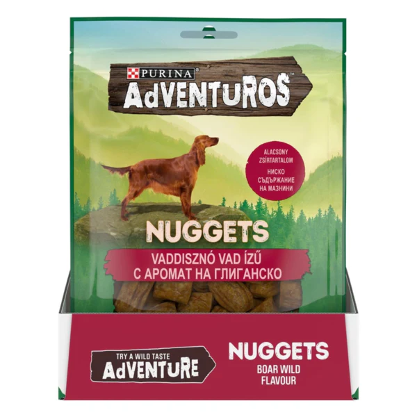 Adventuros Medaljoni Nuggets s mesom vepra 90g – poslastice za pse