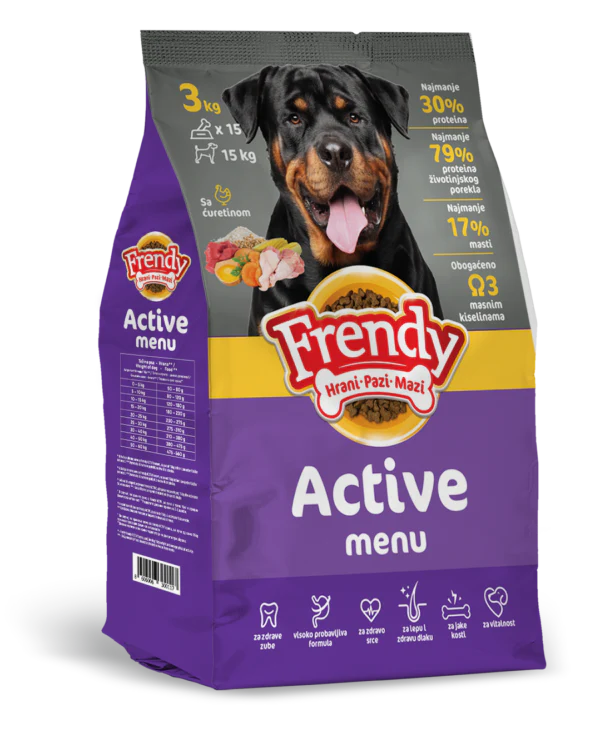 Frendy Active Menu – potpuna hrana za aktivne pse