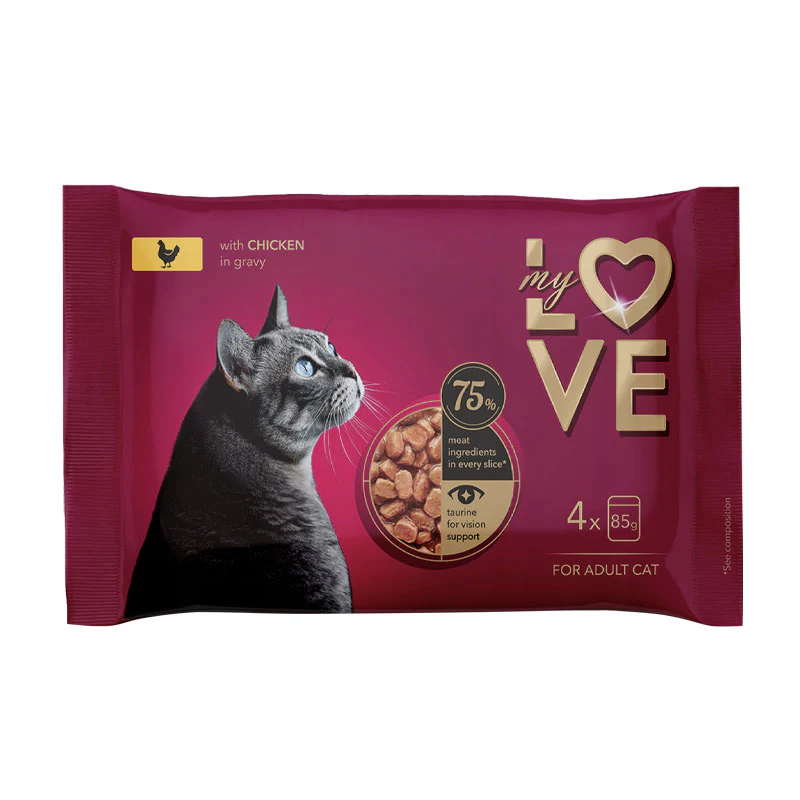 My Love vlažna hrana za mačke – različiti ukusi 4×85g