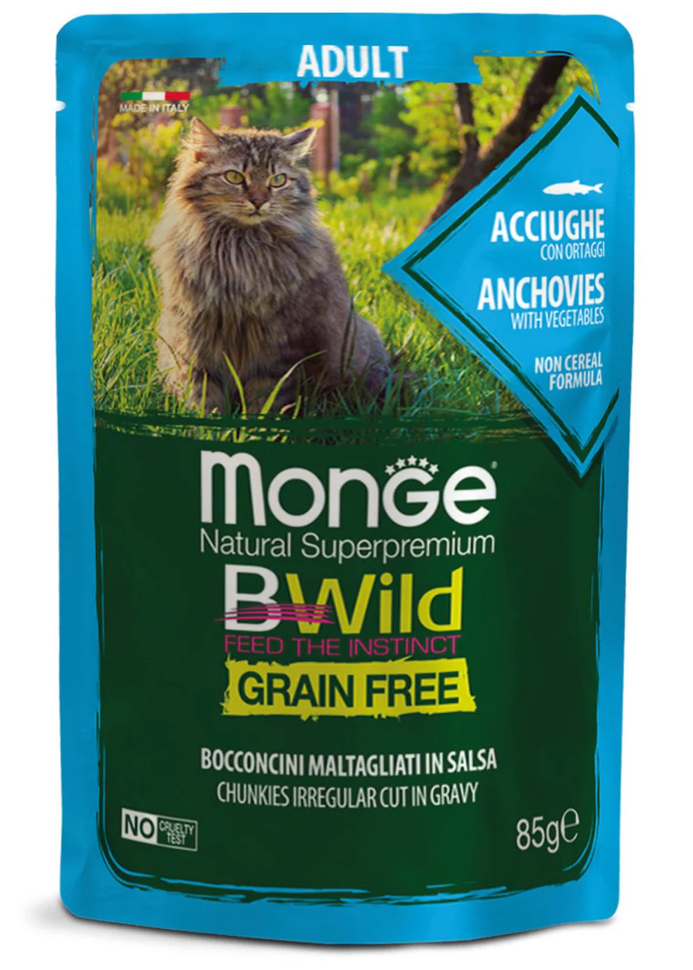 Monge BWild Grain Free Adult – inćuni 85g