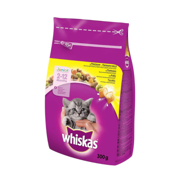 WHISKAS briketi za mačiće Junior – piletina 300g