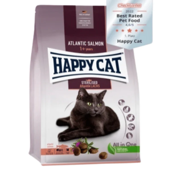 Happy Cat hrana za sterilizovane mačke – losos (1.3kg / 10kg)