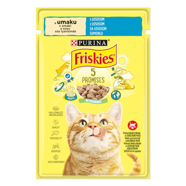 Friskies Adult kesica za mačke – losos (85g)