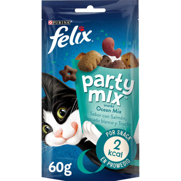 Felix Party Mix – Seaside (losos, bakalar i pastrmka, 60g)