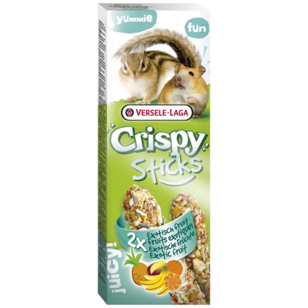 Versele Laga Crispy Sticks Hamster & Squirrels Exotic Fruit 110 g – poslastica za hrčke i veverice