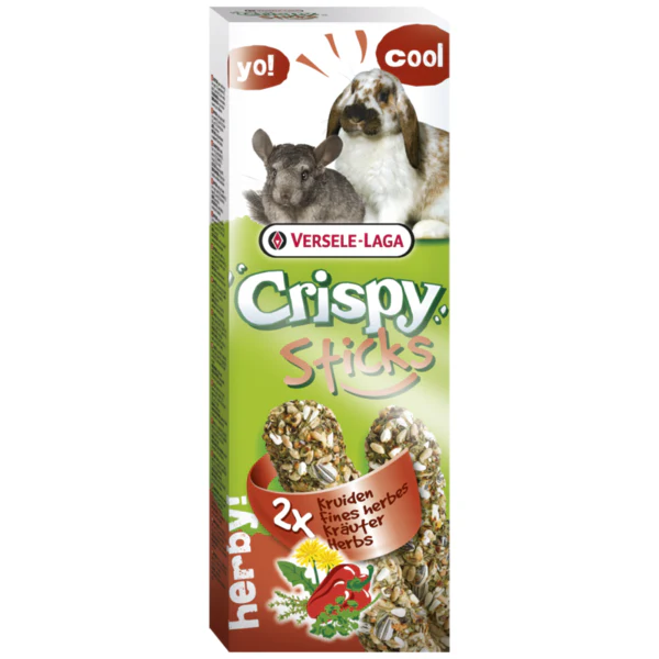 Versele Laga Crispy Sticks Rabbits & Chinchilla Herbs 110g – poslastica za zečeve i činčile