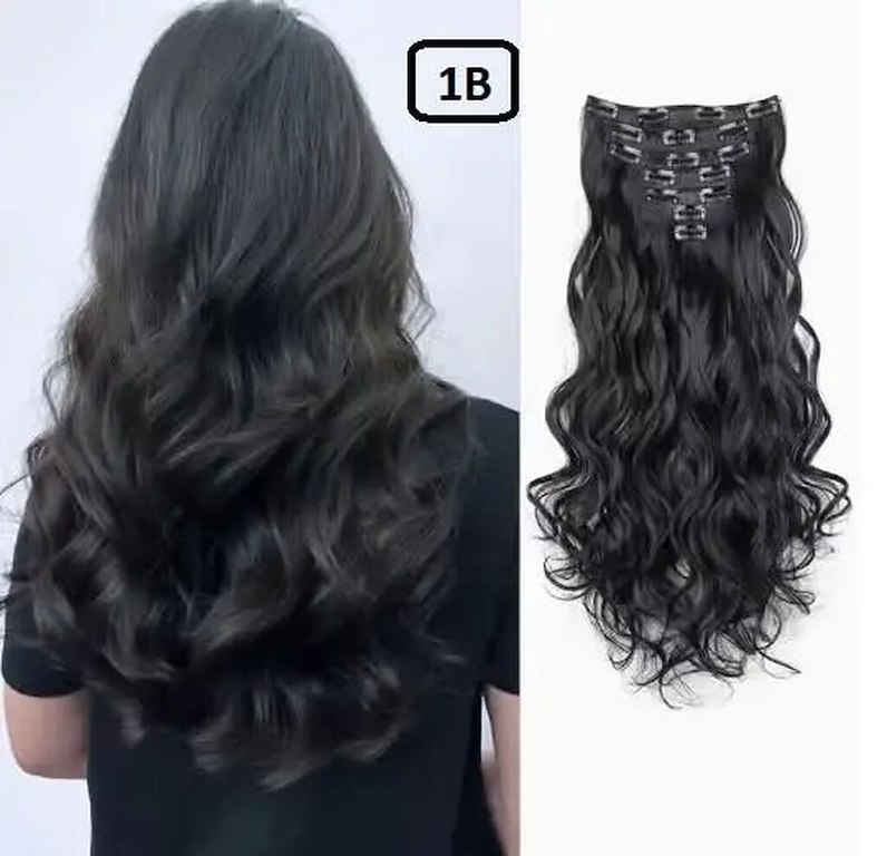 Nadogradnja kose na šnalice – talasaste ekstenzije - Tip: clip-in