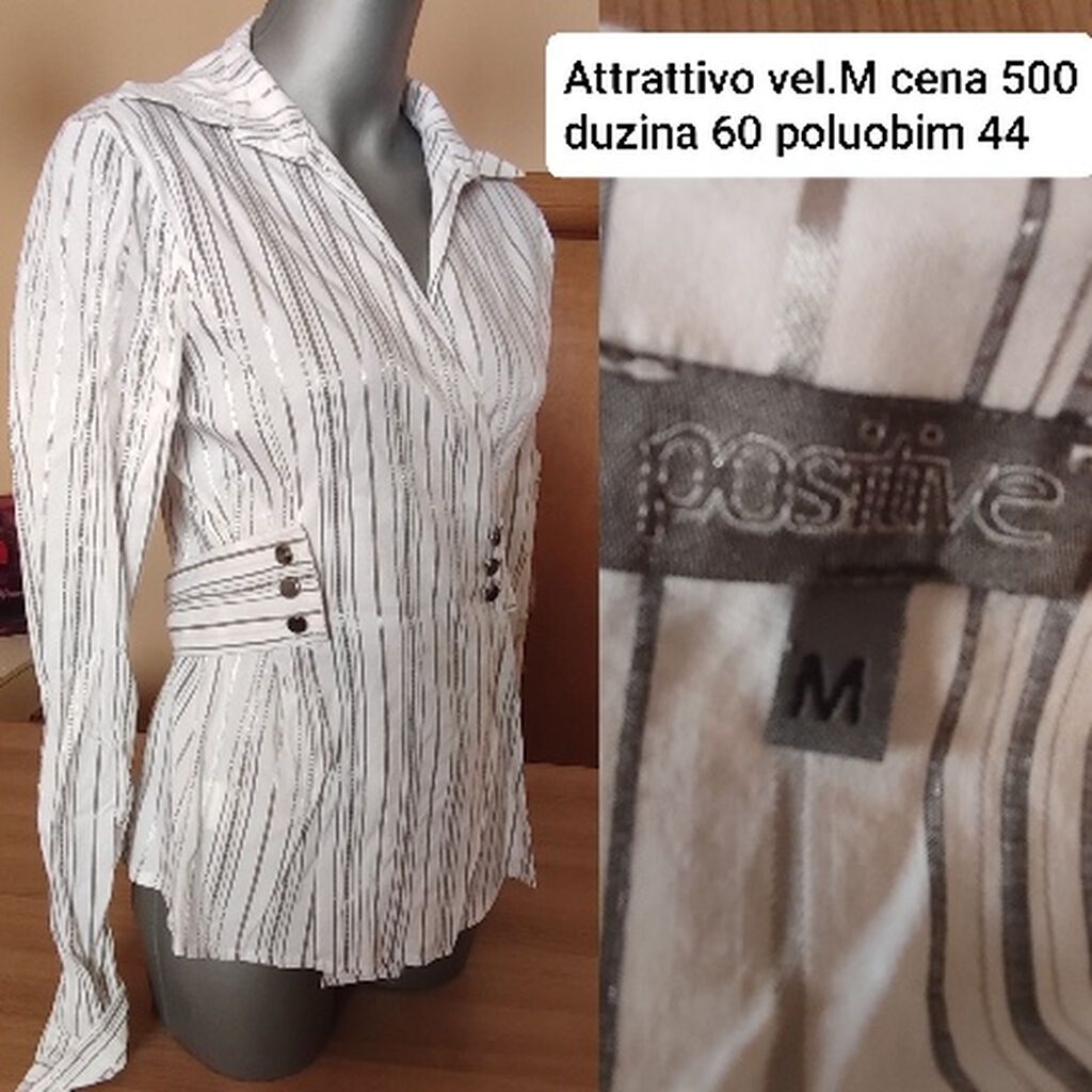 Ženska košulja/bluza Positive – veličina M - Model: strukirana