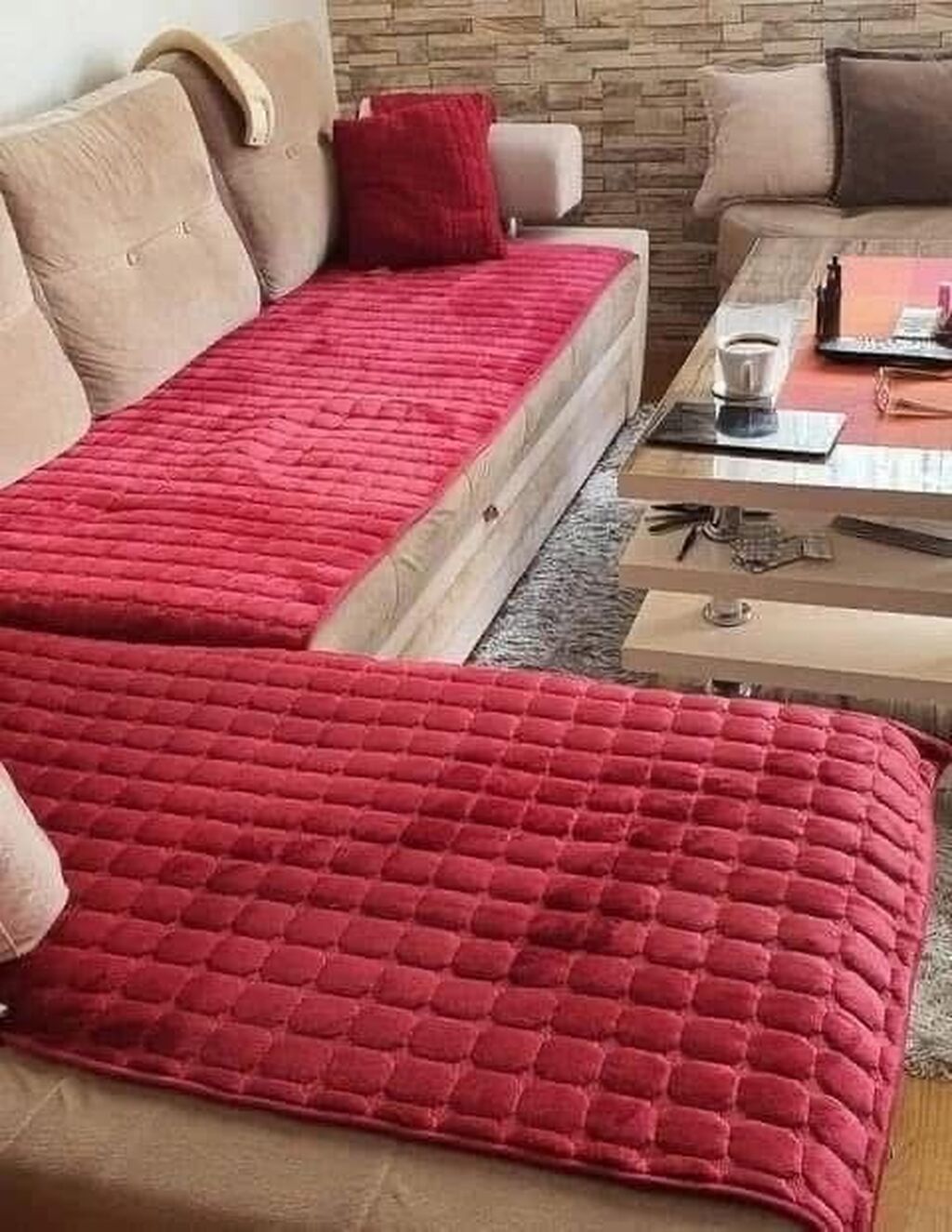 AKCIJA☺️ Plišani flekeri za trosed,dvosed i fotelju -2900 din