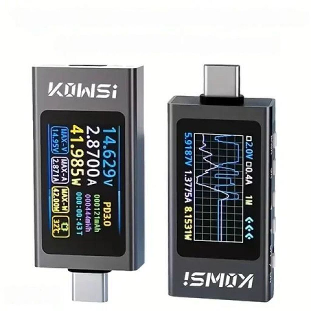 KWS-X1 Digitalni Voltmetar DC 3.3-36V 0-12A T-NOVO. KOWSI KWS-X1 USB