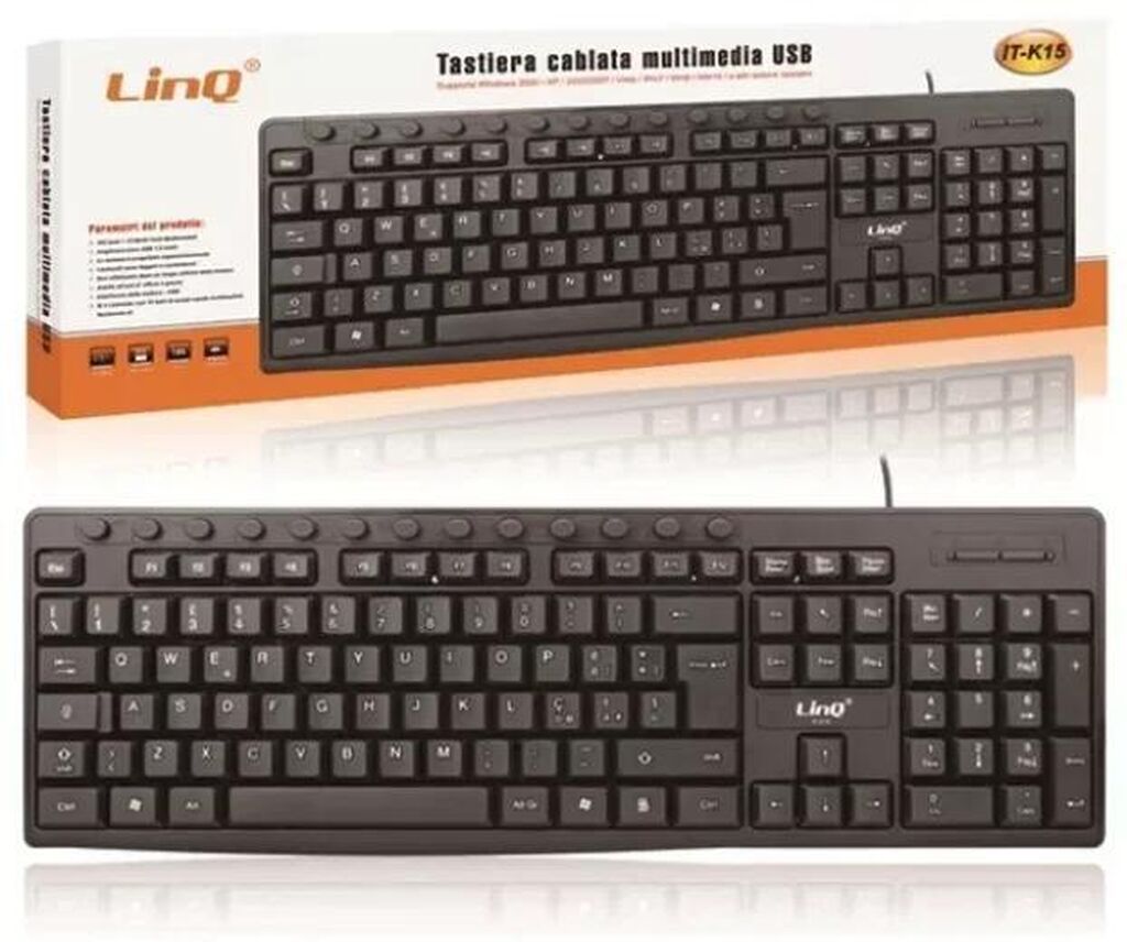 LINQ IT-K15 USB multimedijalna tastatura za računar NOVO. Opis
