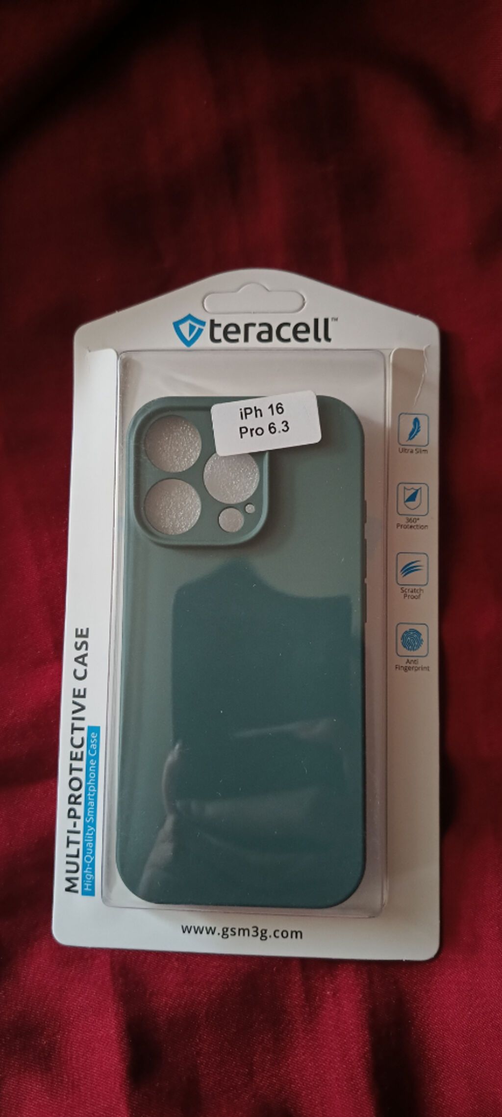 Maske za iPhone 16 pro 6.3 tri komada Teracell Giulietta (maslinasto
