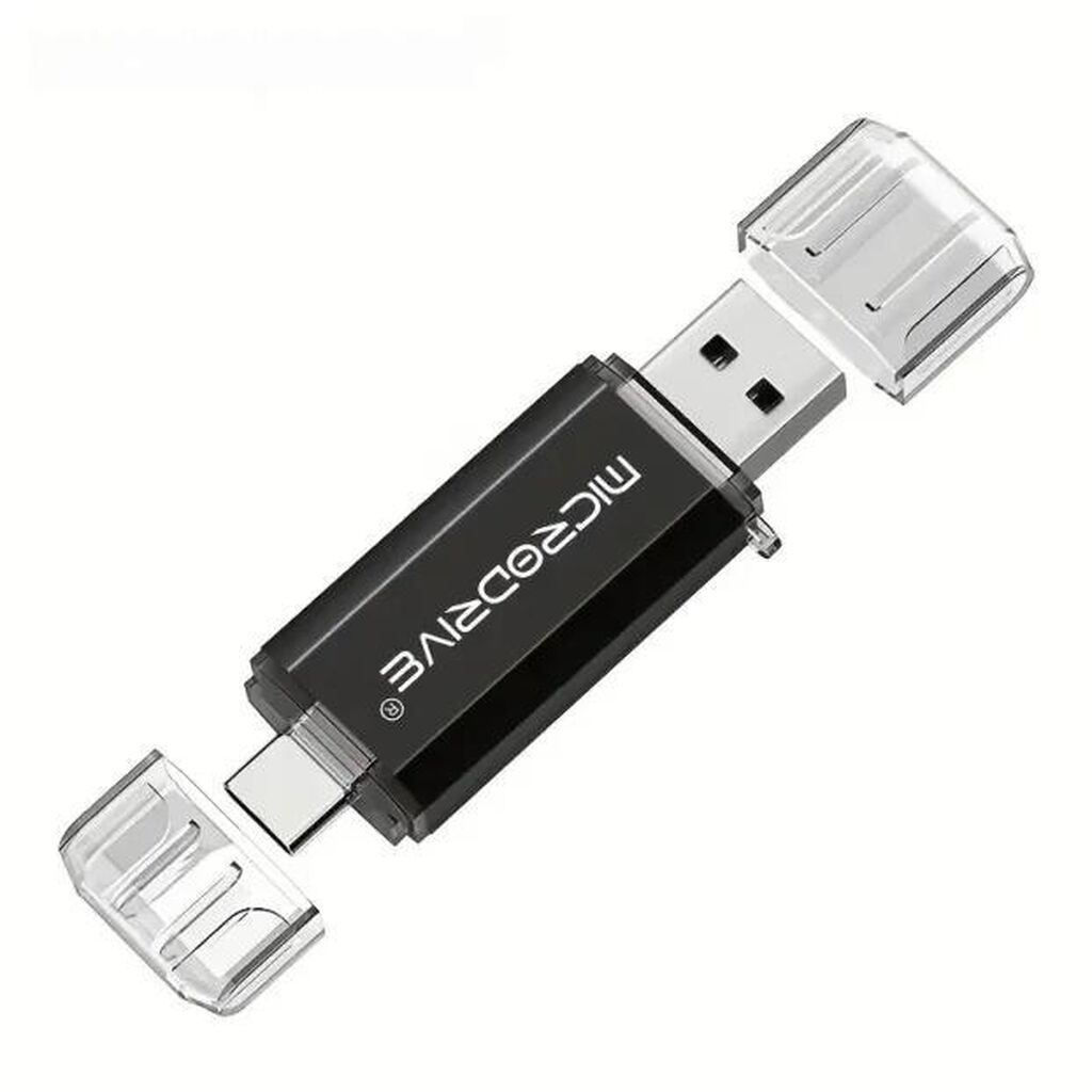 Microdrive USB fleš disk sa USB-A i USB-C konektorima 128GB. Opis