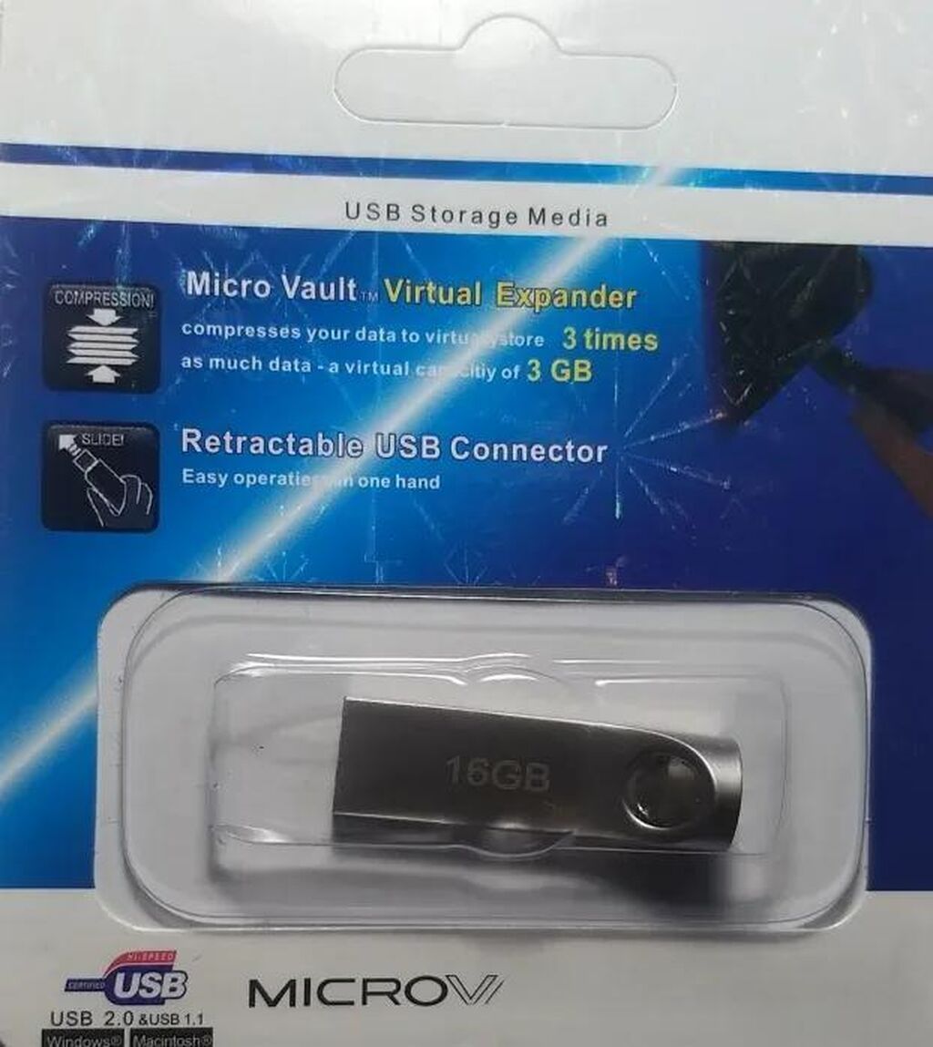 USB flash memorija 16GB NOVO. Opis proizvoda: Vrsta konekcije: USB