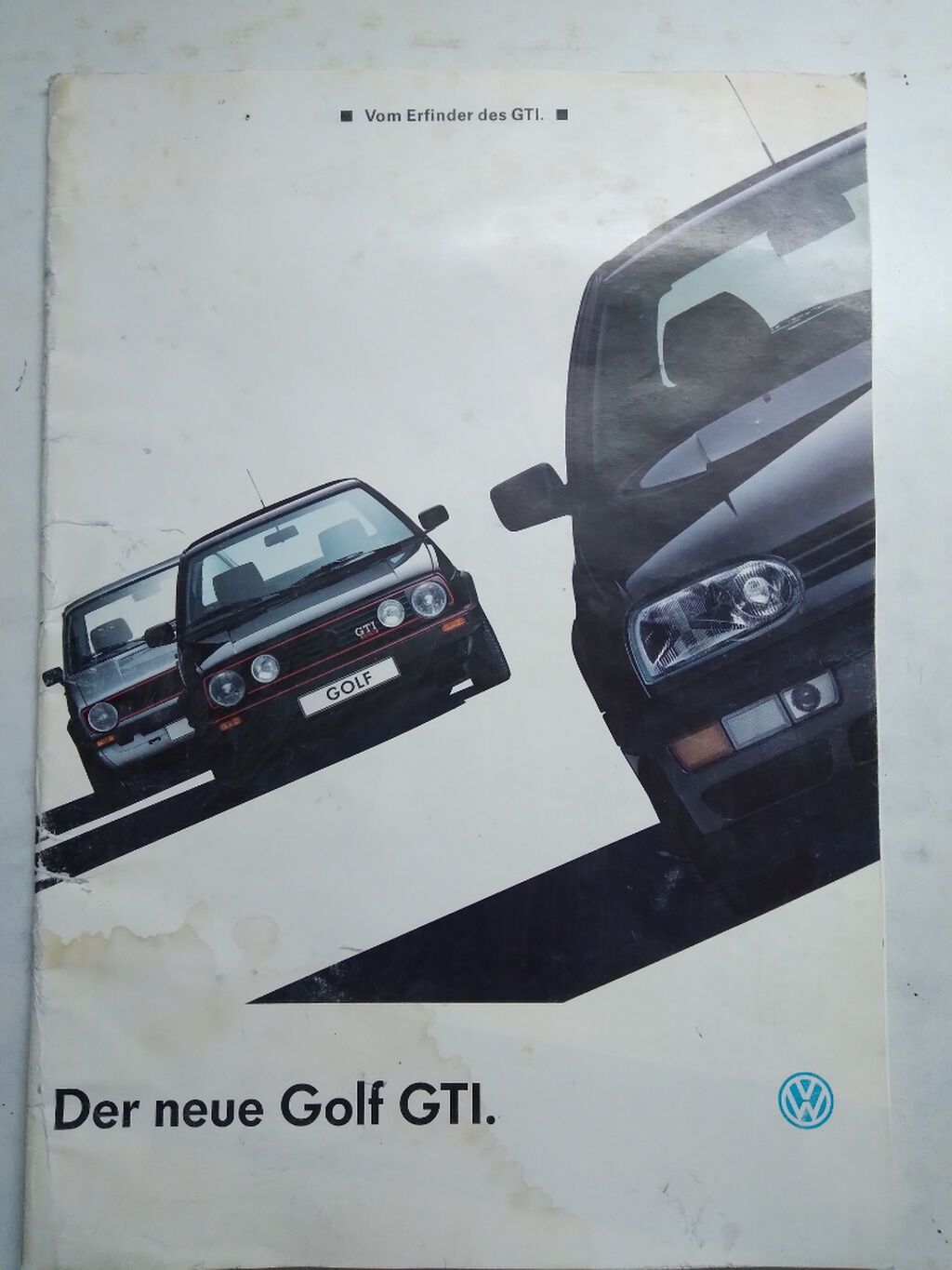 Prospekt VW Golf GTI sept.1991., nem., 32 str. malo flekave i