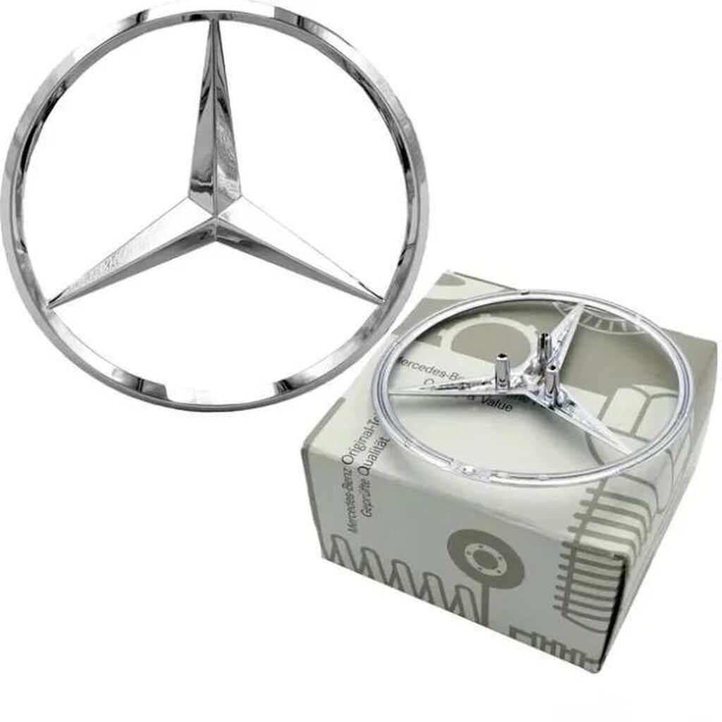 Mercedes metalni znak za gepek - vise dimenzija. Mercedes metalne