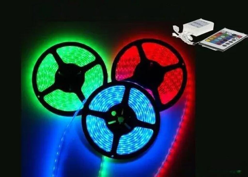 RGB led traka 5m - daljinski, kontrolor. RGB 5050 Led traka 5 metara