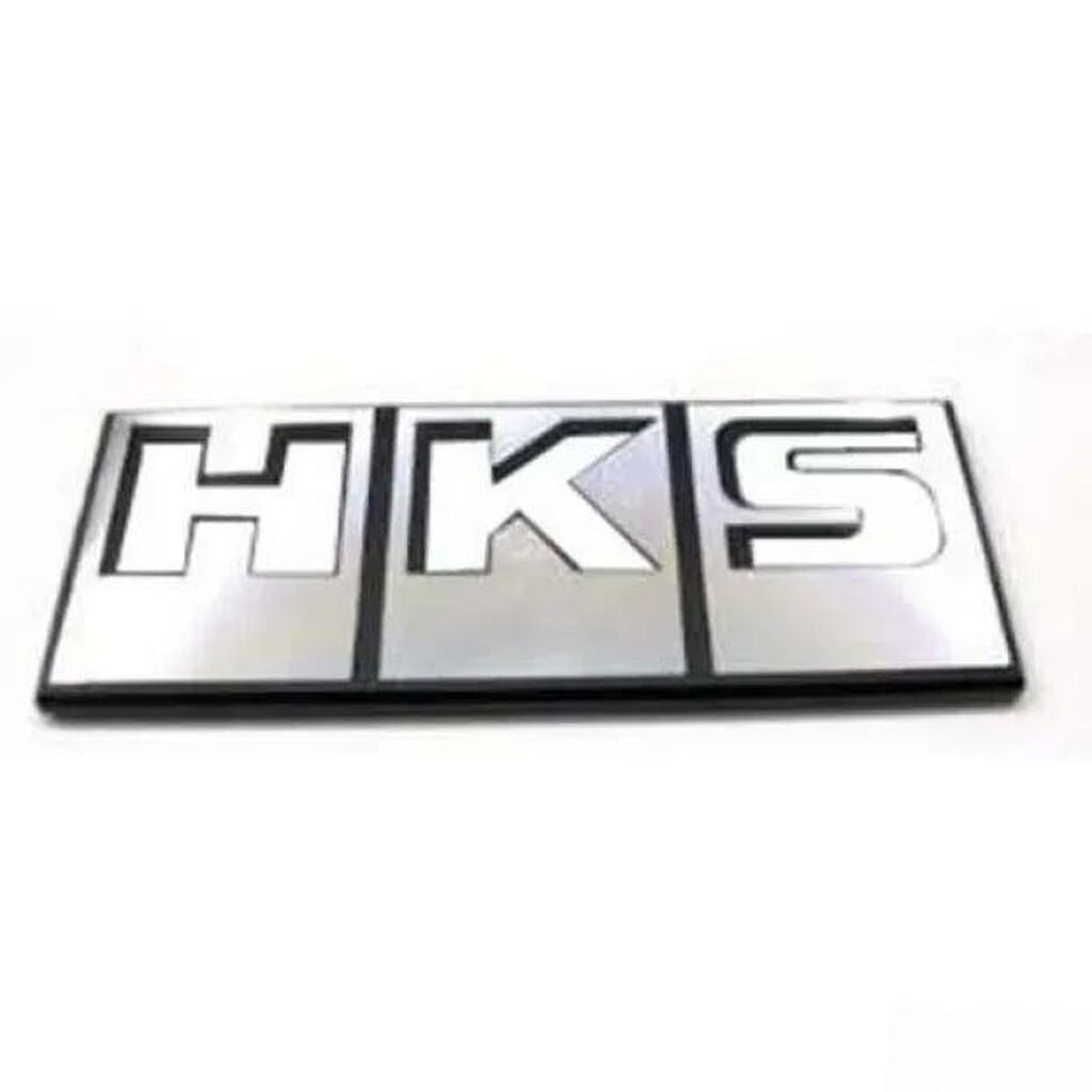 Auto znak HKS. Nov auto znak oznaka HKS samolepljiv. ✨ Dimenzije 7cm x