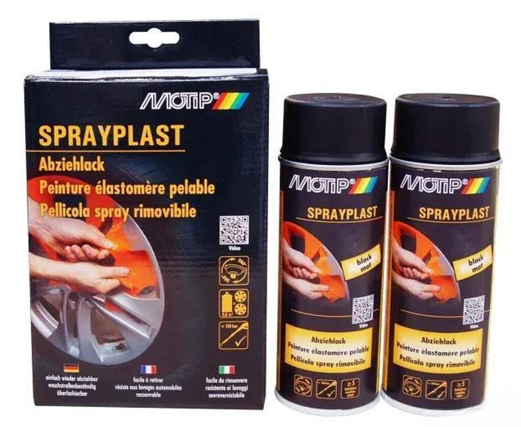 Sprej folija grafit plasti dip Motip. Kvalitetni sprejevi nemacke