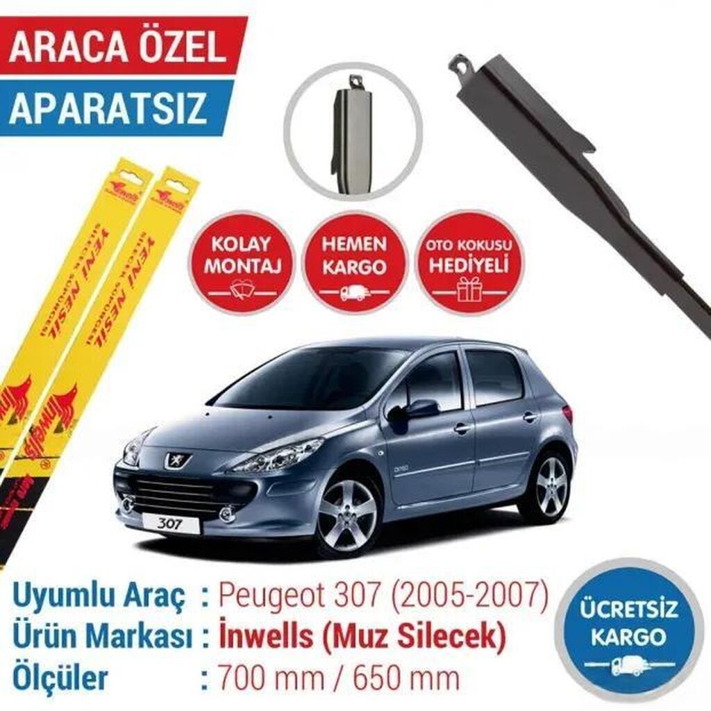 Tipski aero brisaci Pezo 207, 307, 407, 308, 508, Partner. U pitanju
