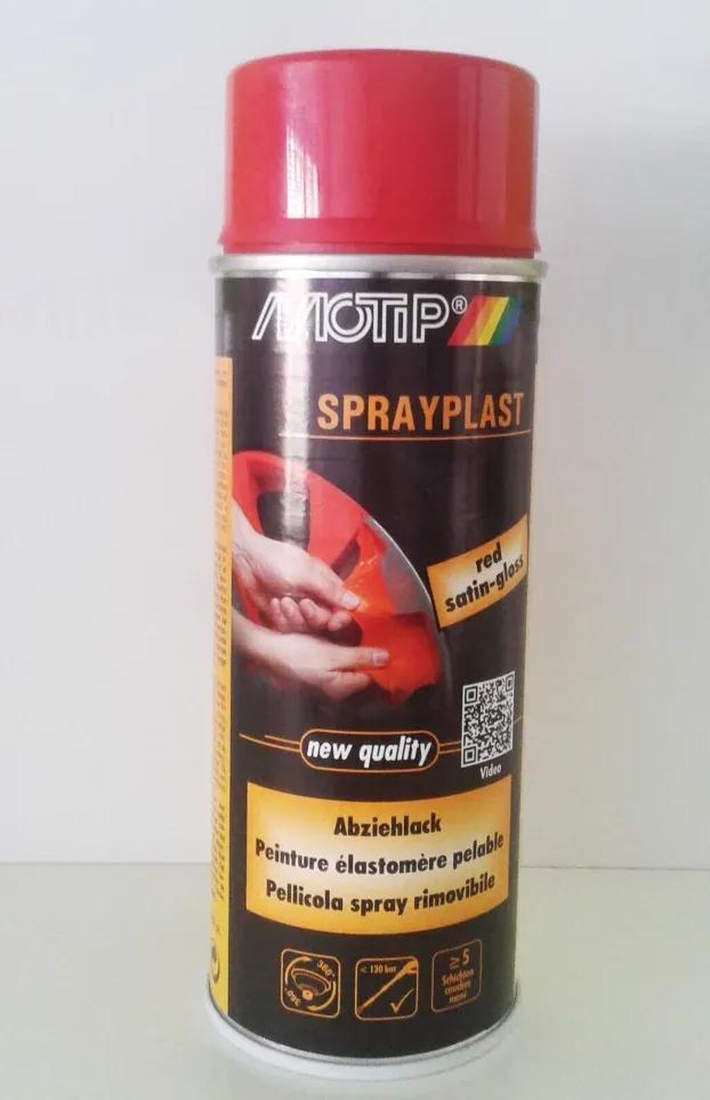 Sprej folija crvena plasti dip Motip. Kvalitetni sprejevi nemacke