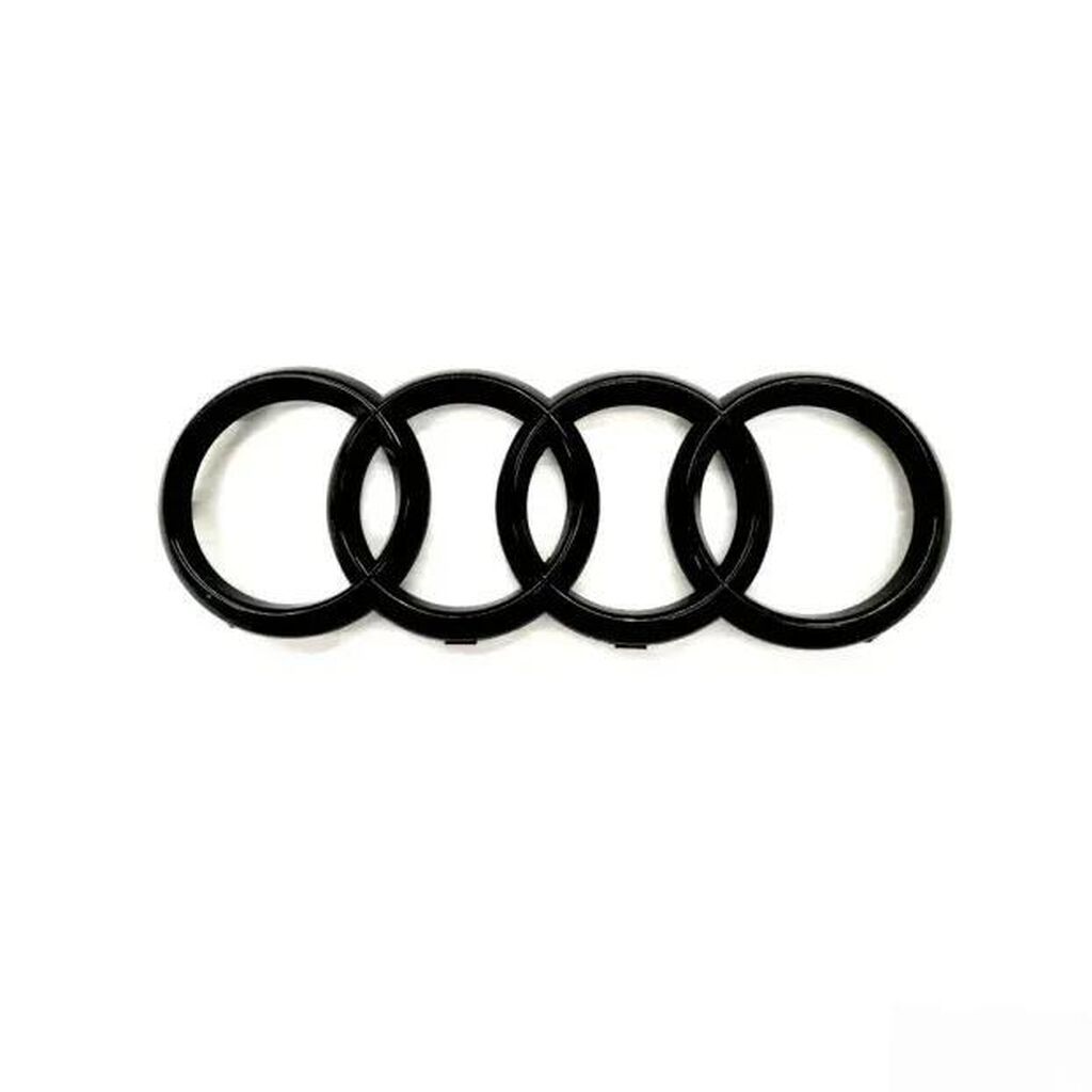Audi znak crni za gepek 21,5 x 7cm samolepljiv. Zamenski znakovi Audi