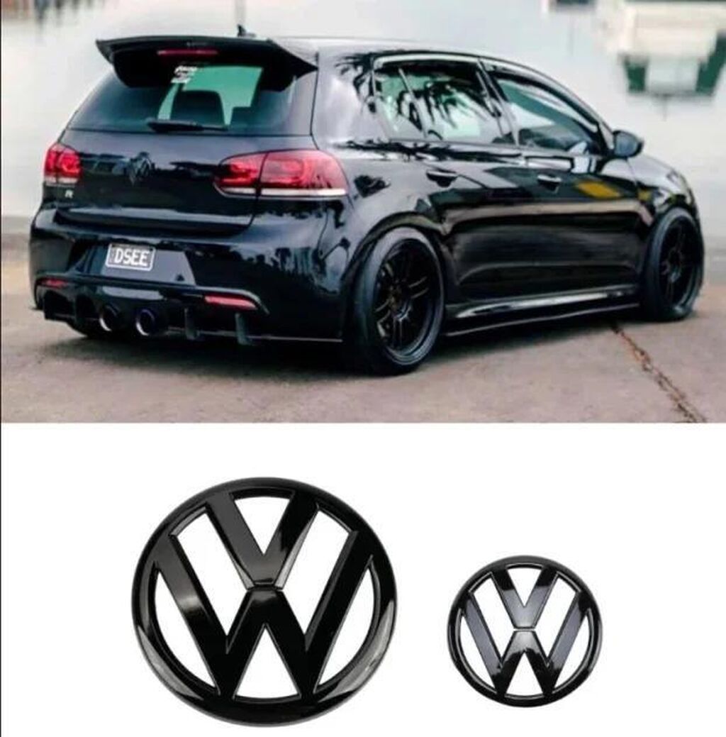Crni znak Golf 5, Golf 6, Golf 7. Komplet znakovi - zamenski crni