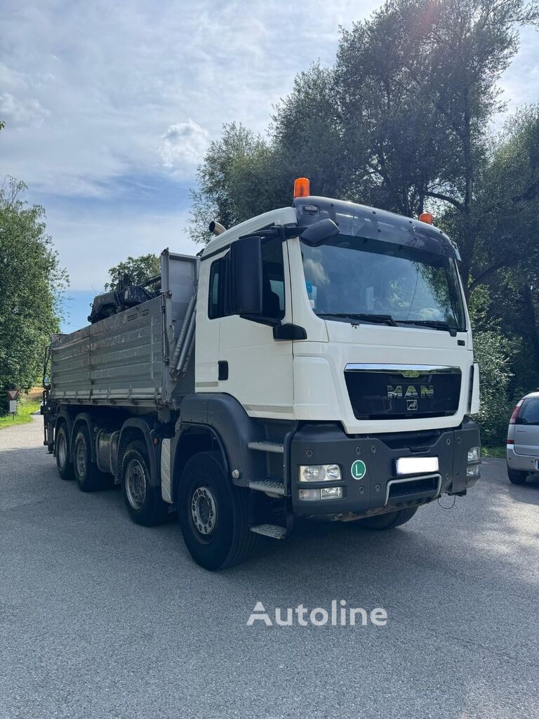 MAN TGS 32.440 2 Seiten Kipper Kran Hiab 144 ES-3 kiper