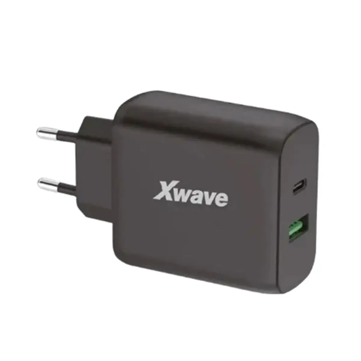 XWAVE GAN65W-AC GAN ULTRABRZI PUNJAČ 65W USB-A + USB-C CRNI