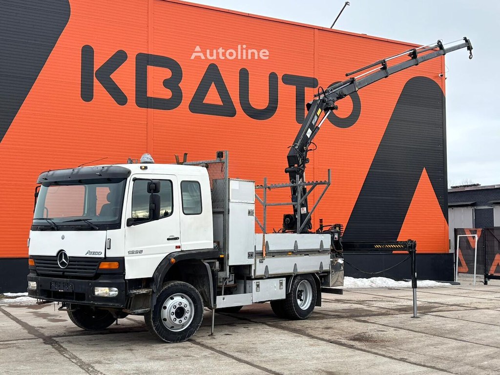 Mercedes-Benz Atego 1225 4x4 HIAB 088E-4 / PLATFORM L=3544 mm kamion s ravnom platformom
