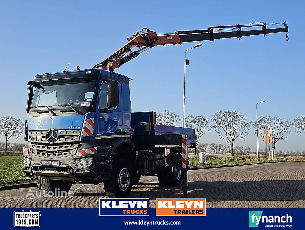 Mercedes-Benz AROCS 1851 4X4 ATLAS 190 4X HYD kamion s ravnom platformom
