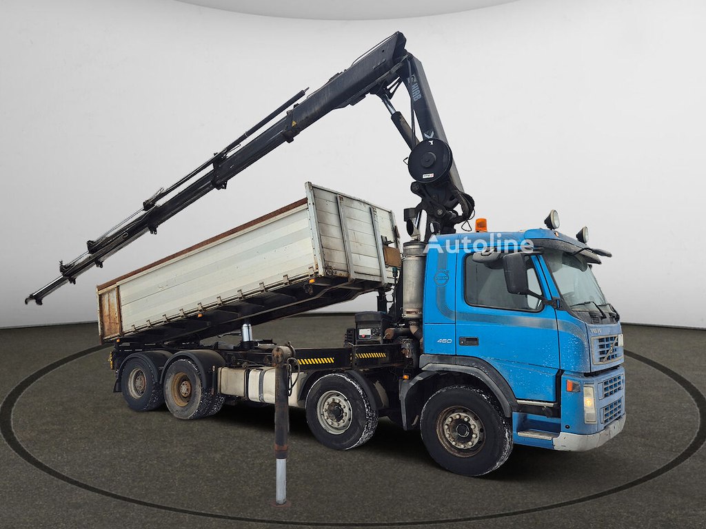 Volvo FH12 8X4 Crane (ID223527) kamion s ravnom platformom
