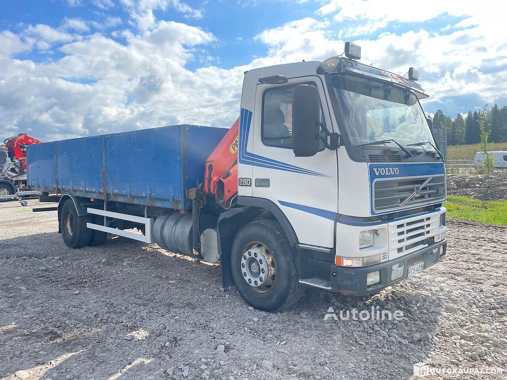 Prodaje se Volvo FM 7-290 4x2-5600, Palfinger PK 10000 crane, 1998, Lieto 6.9 L, kamion s ravnom platformom na aukciji