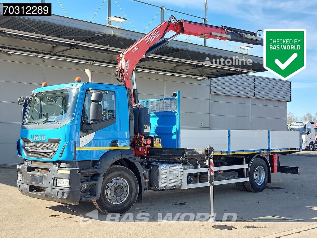 IVECO Stralis 310 4X2 50.000 Original kms! Fassi F155 Crane Kran Euro kamion s ravnom platformom