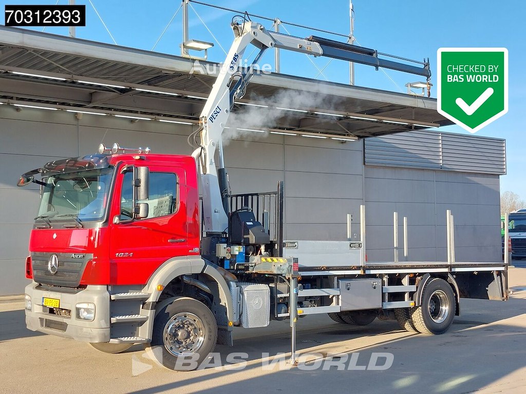 Mercedes-Benz Axor 1824 Axor 4X2 75.000 Original Kms! Crane Manual Gearbox Eur kamion s ravnom platformom
