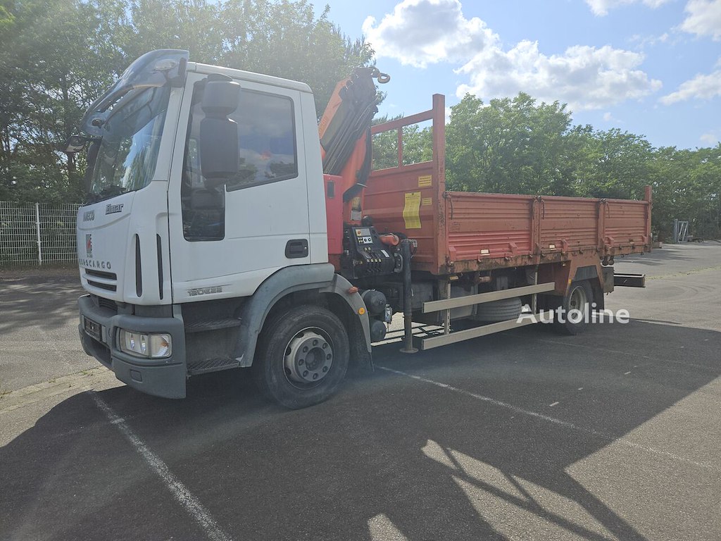 IVECO ML120E22 mit Palfinger Kran 11m kamion s ravnom platformom