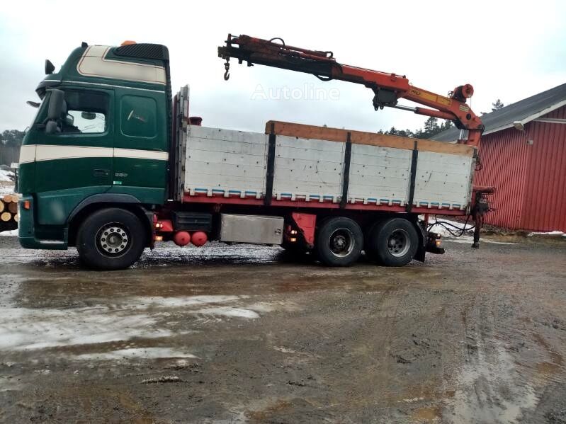 Volvo FH16 550 *6x2 *crane PALFINGER PK 12000B + WINCH *BED 6.50m kamion s ravnom platformom