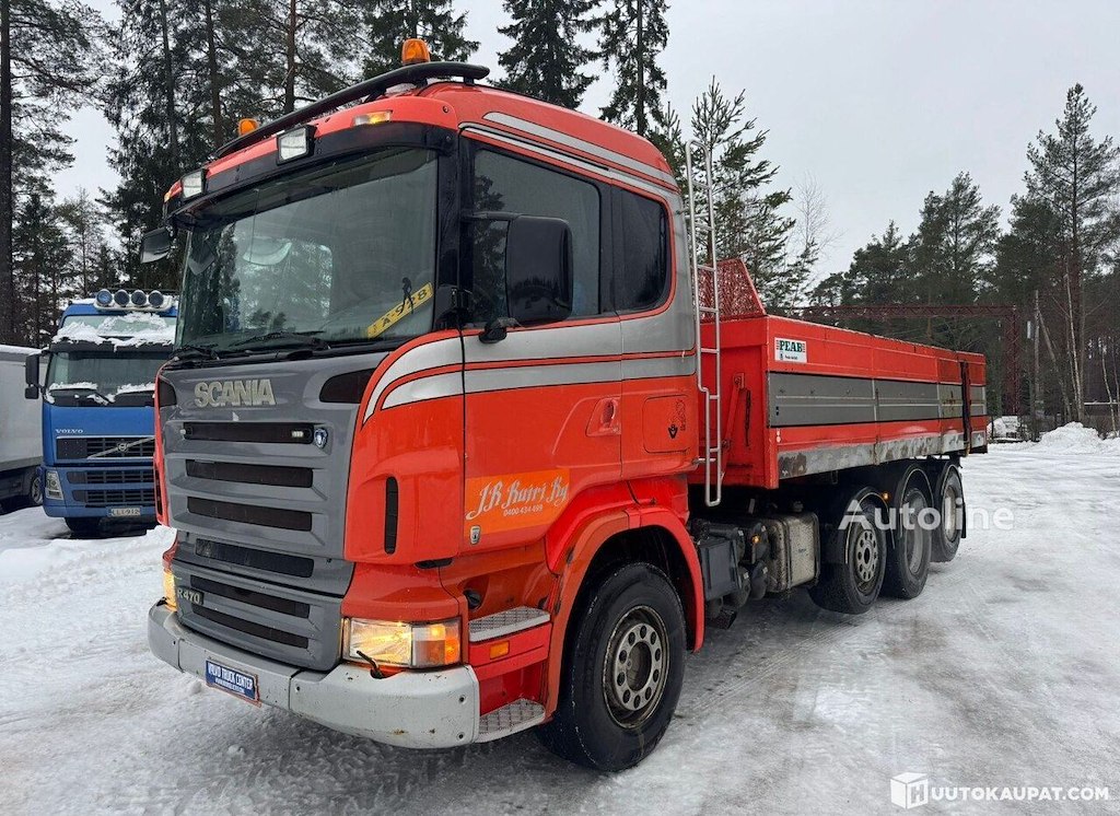 Prodaje se Scania R470, truck, 2005, Nakkila 11.7 L, Diesel, Manual, 1,190,000 km kamion s ravnom platformom na aukciji