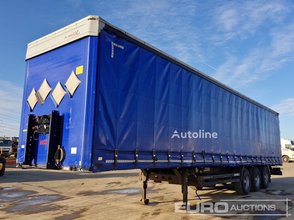 Prodaje se Kögel 2015 Kogel Tri Axle Curtainsider Trailer poluprikolicu sa kliznom ceradom na aukciji
