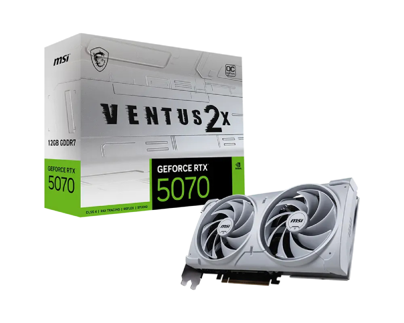 MSI GeForce RTX 5070 12G VENTUS 2X OC WHITE grafička karta