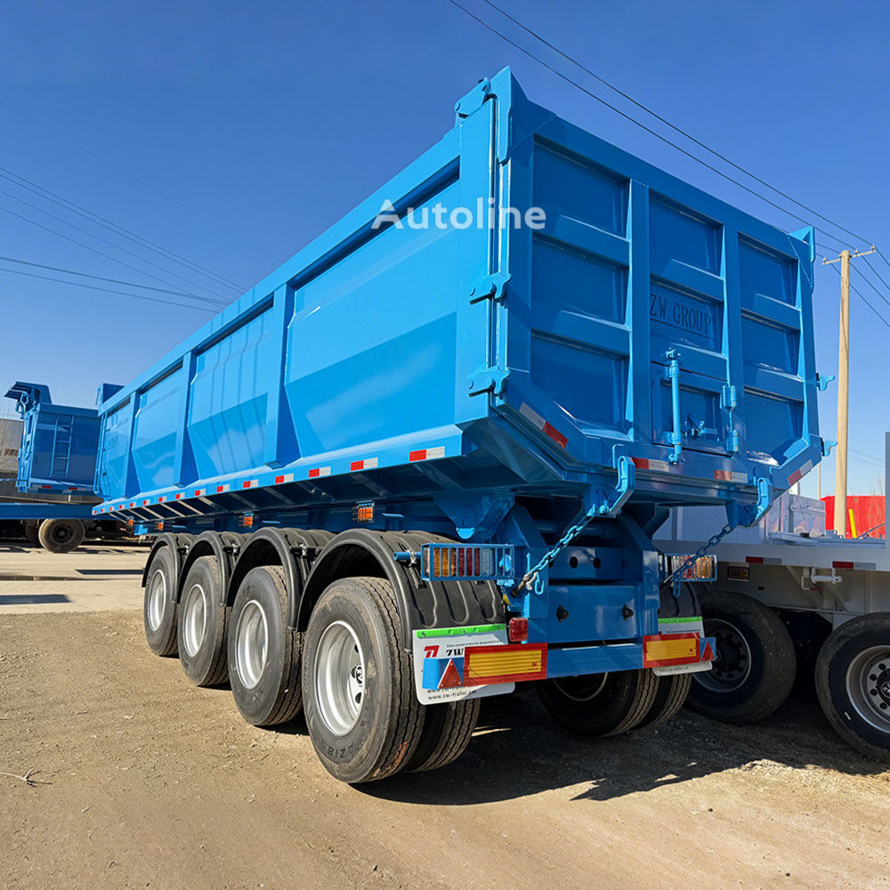 Nova ZW-Trailer heavy-duty 4-axle U-shaped rear-tipping semi-trailer poluprikolica kipera