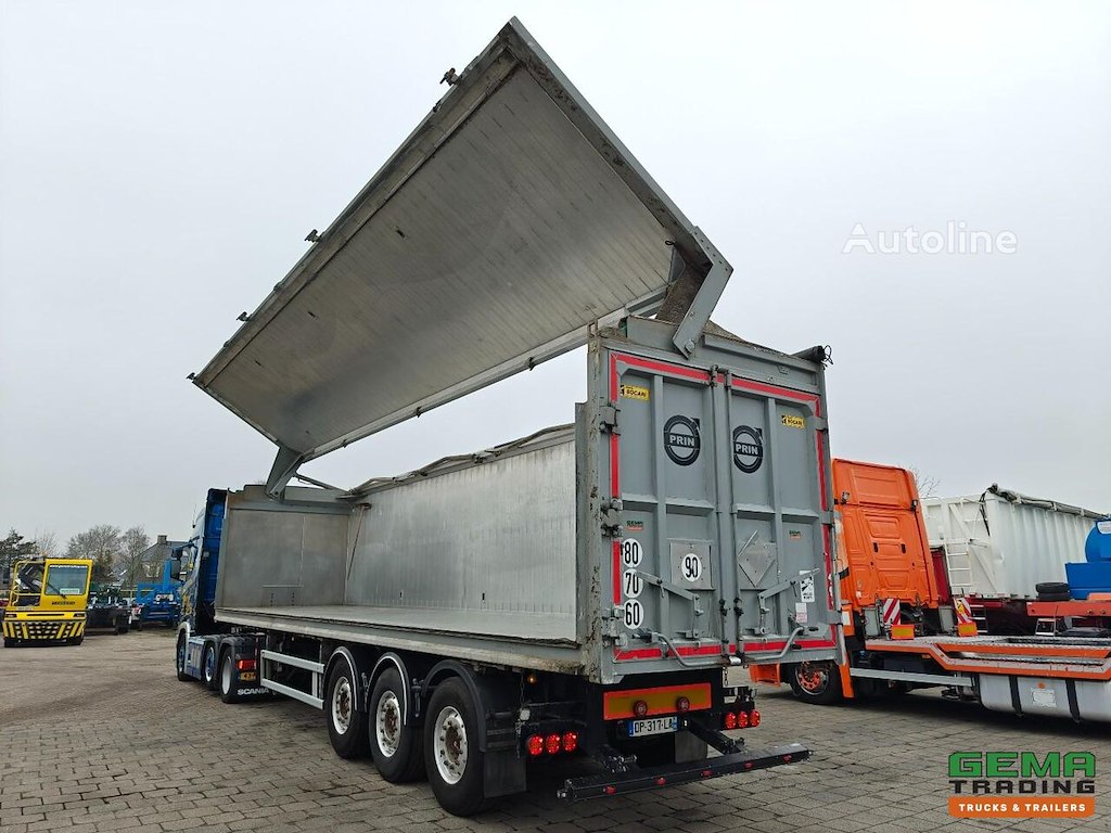 Trouillet Socari 3-Axle SAF - Tipper 64m³ - Side Loader - Grain Hatches - poluprikolica kipera