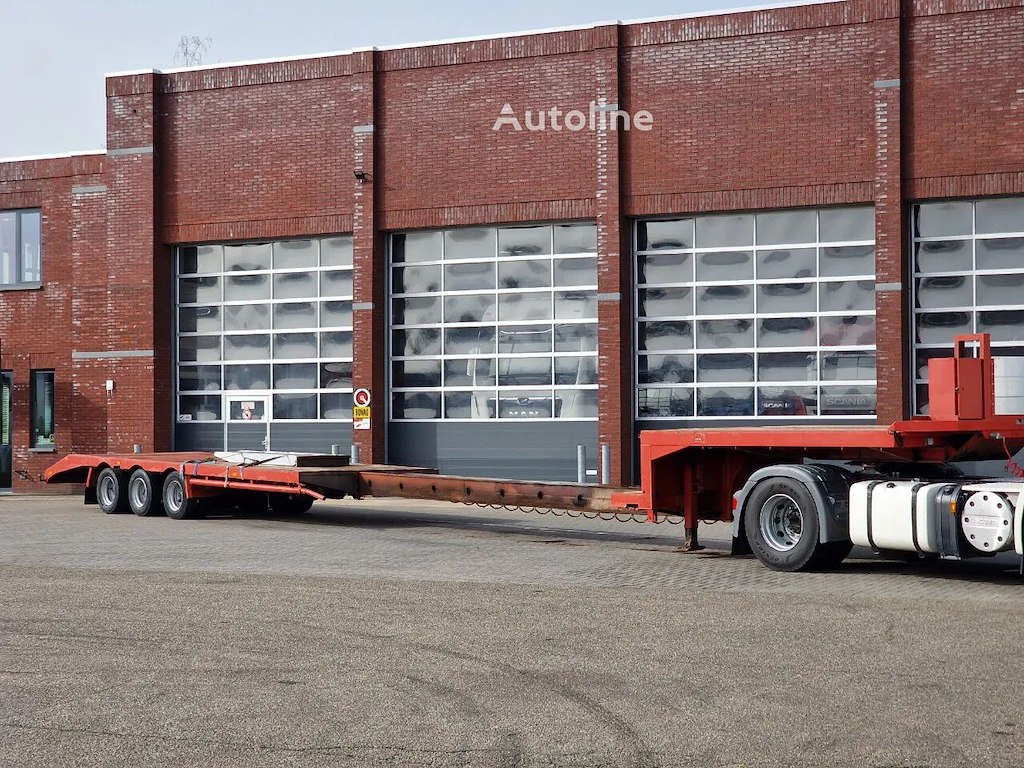 Van Hool SZ-302 Low loader - 3 axle - Ramps - Extendable - Steel suspensi poluprikolica sa niskom platformom