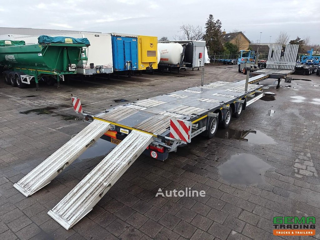Kässbohrer LB3E 3-Axle BPW - MEGA - Extendable 7.2M - Lift + Steering Axle poluprikolica sa niskom platformom