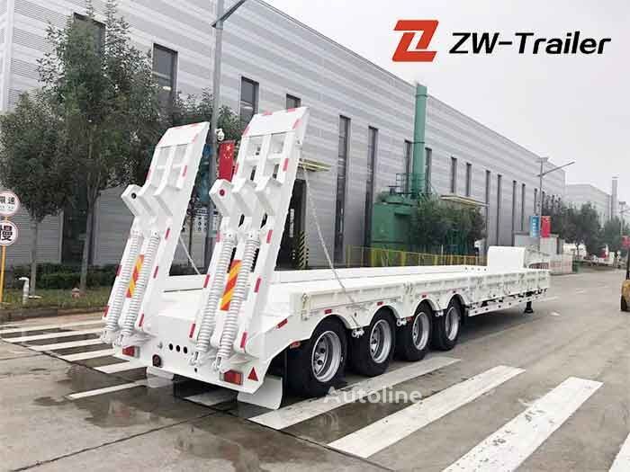 ZW-Trailer 4-Axle Lowbed Trailer for sale ghana poluprikolica sa niskom platformom