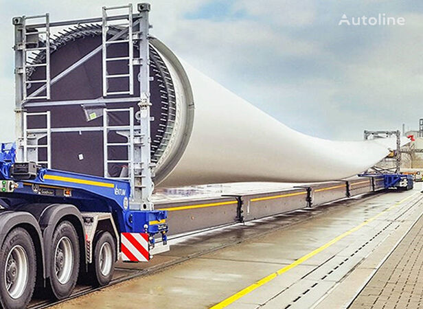 Nova Titan 4 Axles 56M Wind Turbine Blade Transport Trailer poluprikolica sa niskom platformom