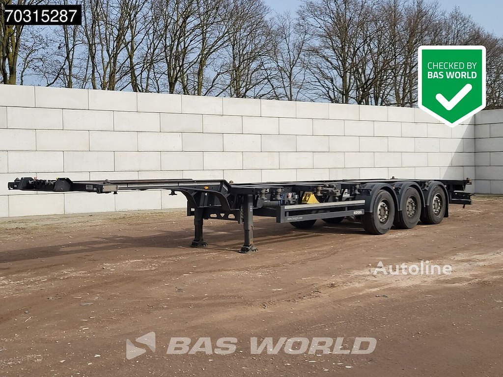 Kögel S24-2 1 3 axles 20ft 30ft 40 ft poluprikolica za prevoz kontejnera