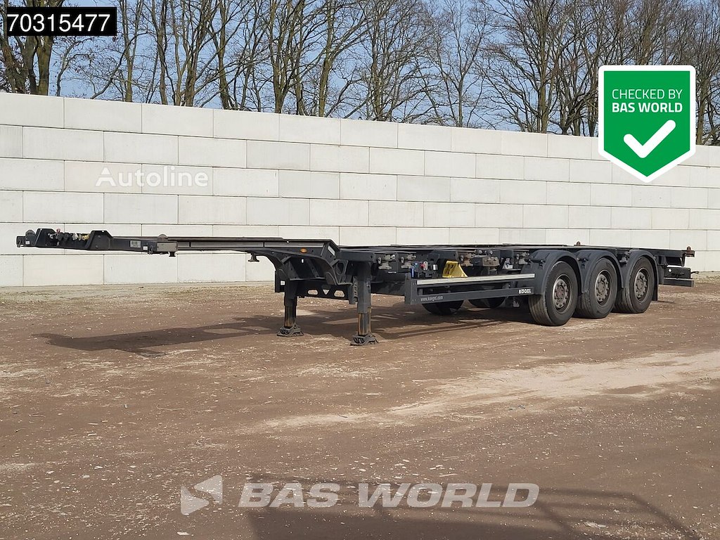 Kögel S24-2 1 3 axles 20ft 30ft 40 ft poluprikolica za prevoz kontejnera